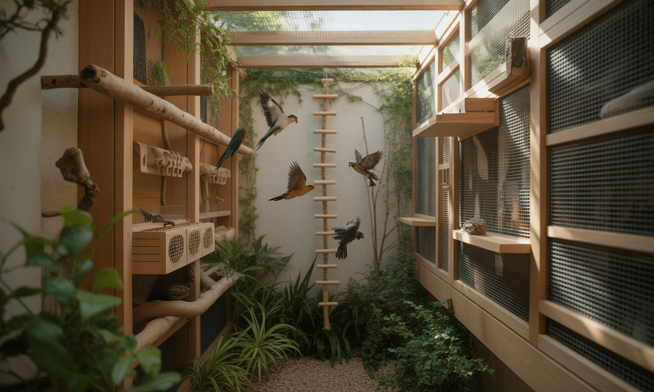 Maximiser l'espace : astuces pour une petite volière réussie